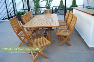 Mesas extensibles de teka - El Blog de Muebles de Madera y Jardin .COM